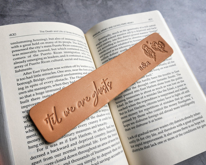 Custom Leather Bookmarks – Forest Nine